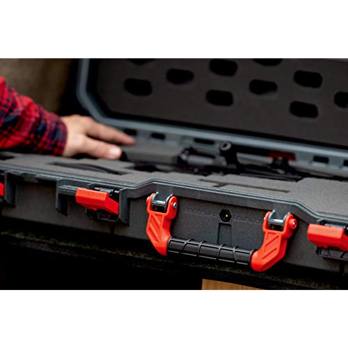 Plano All Weather 42 Inch AW2 Tactical Case with Rustrictor, Premium Gun Case with Perforated Pluck Foam for Custom Protection, Black
