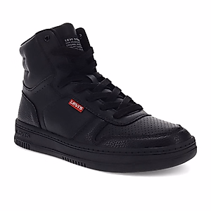 Levi's Women's Drive HI Sneaker, Black Monochrome, 9