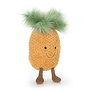 Jellycat Amuseables Pineapple Stuffed Toy, Medium 11 inches | Fruit Plush | Fun Gift Idea