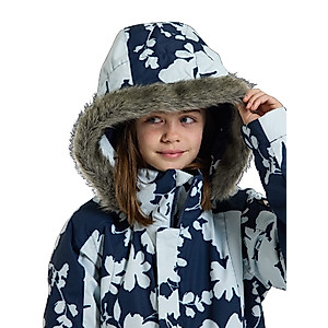 Burton Girls' Standard Bennett Jacket, Ballad Blue Camellia, X-Large
