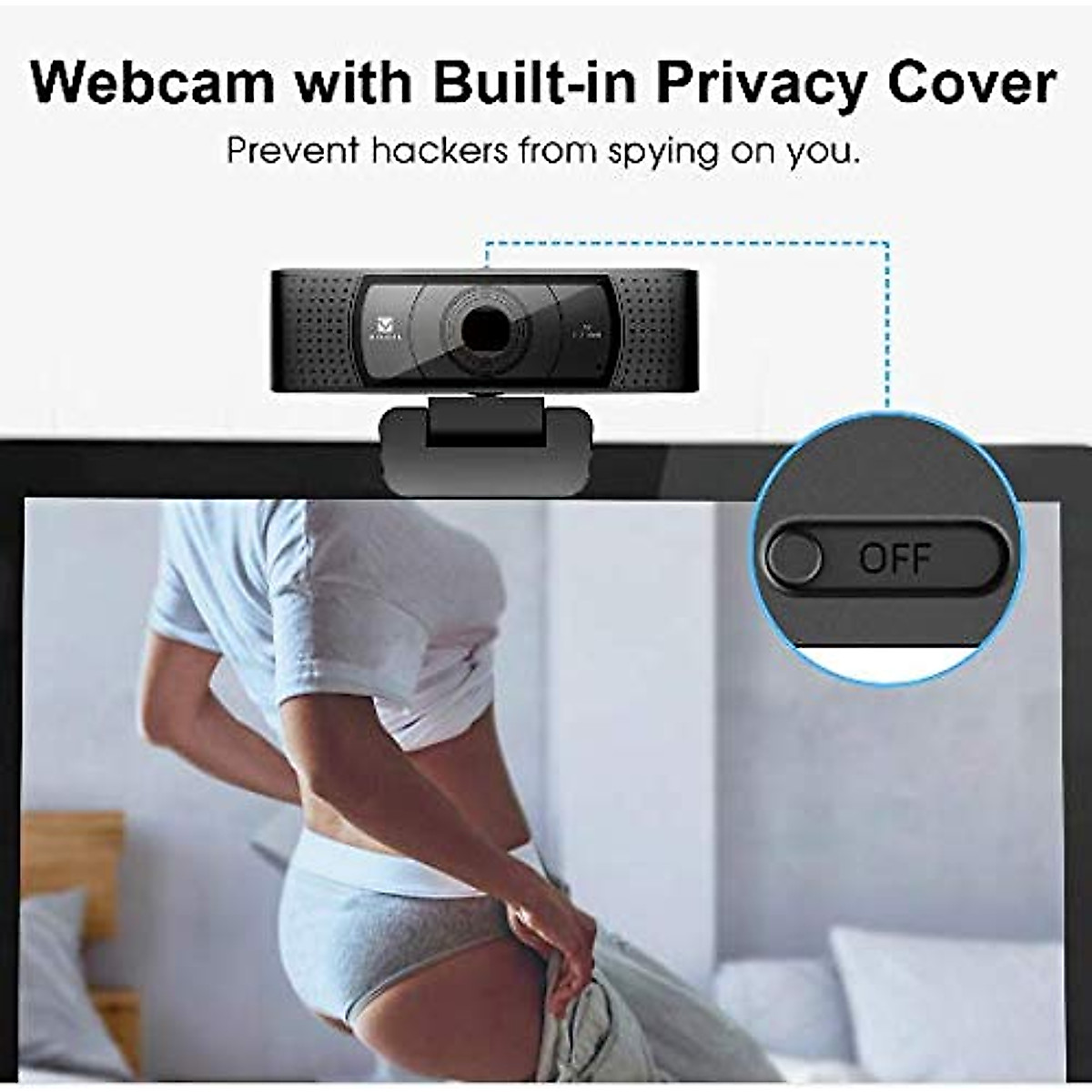 VITADE HD Webcam 1080P with Microphone & Cover Slide, 928A Pro USB Computer Web Camera Video Cam for Streaming Gaming Conferencing Mac Windows PC Laptop Desktop