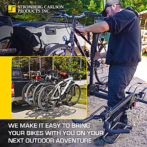 Stromberg Carlson BC-204HD 4-Bike Rack for Car - Bike Rack Hitch Mount, Foldable Car Bike Rack, Bike Rack for SUV, Bike Rack for Truck, Trailer Hitch Bike Rack