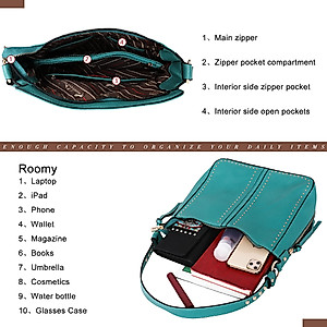 Montana West Purses For Women Crossbody Bag Large Leather Tote Hobo Bags for Women Ladies MWC-1001S-3TQ