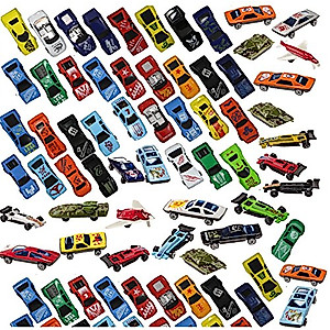 PREXTEX 100 Pc Diecast Cars - Race Cars Toys for Kids - Toy Cars - Car Toys Bulk - Kids Car Toy - Bulk Toy Car - Race Car - Great for Party Favors, Easter Eggs Filler, Cake Toppers, Stocking Stuffers