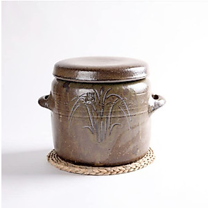 Korean Onggi, Kimchi pot, Rice jar, Ceramic, 5L