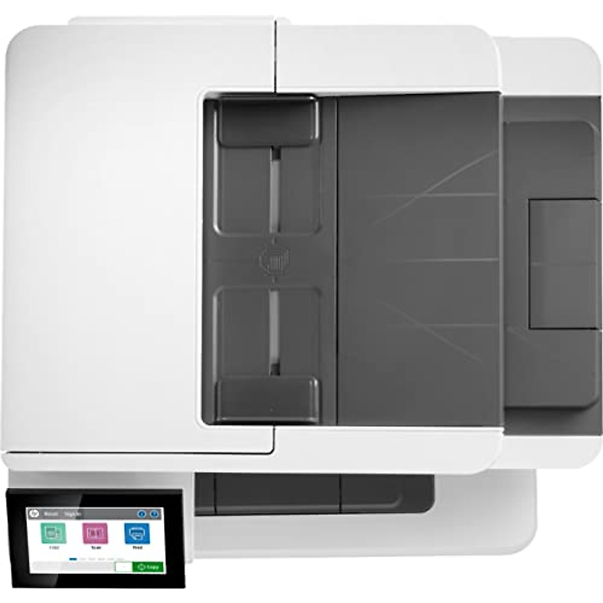 HP Laserjet Enterprise MFP M430f All-in-One Wired Monochrome Laser Printer, White - Print Scan Copy Fax - 4.3" LCD, 40 ppm, Auto Duplex Printing, 50-Sheet ADF, Ethernet, Cbmou Printer_Cable