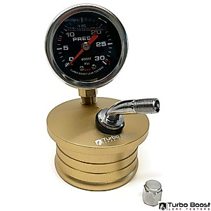 Turbo Boost Leak Testers 2.5" for 2.5" Turbo or Intake Pipe - Universal Tester Test Kit - Test Upto 30 PSI - Premium - 6061 Aluminum - Restore Power!