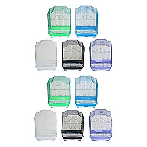 YML Lot of 10 Flat Top Without Corner Parakeet Cage, Medium