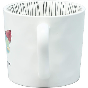 Pavilion - Mom You Are Loved - 16 Oz Debossed Butterfly Rainbow Stripe Coffee Cup Mug