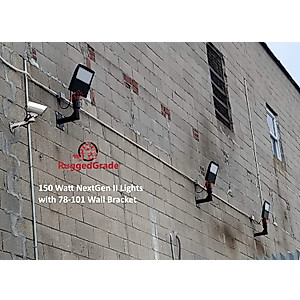 Wall Bracket for Slip Fit Lights (Wall Bracket to Slip Fit Mount (2 3/8inch) – 90 Degree Angle) –Tenon Adapter- Parking Lot Light Wall Bracket – Flood Light Wall Bracket