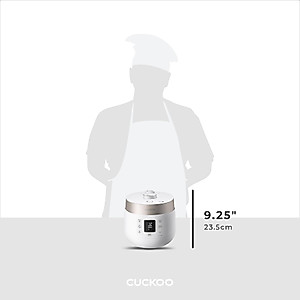 CUCKOO CRP-ST0609F | 6-Cup/1.5-Quart (Uncooked) Twin Pressure Rice Cooker & Warmer | 12 Menu Options: High/Non-Pressure Steam & More, Made in Korea | WHITE (6 CUP)