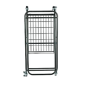 Artesa Verona Collapsible Laundry Cart with Basket, Black