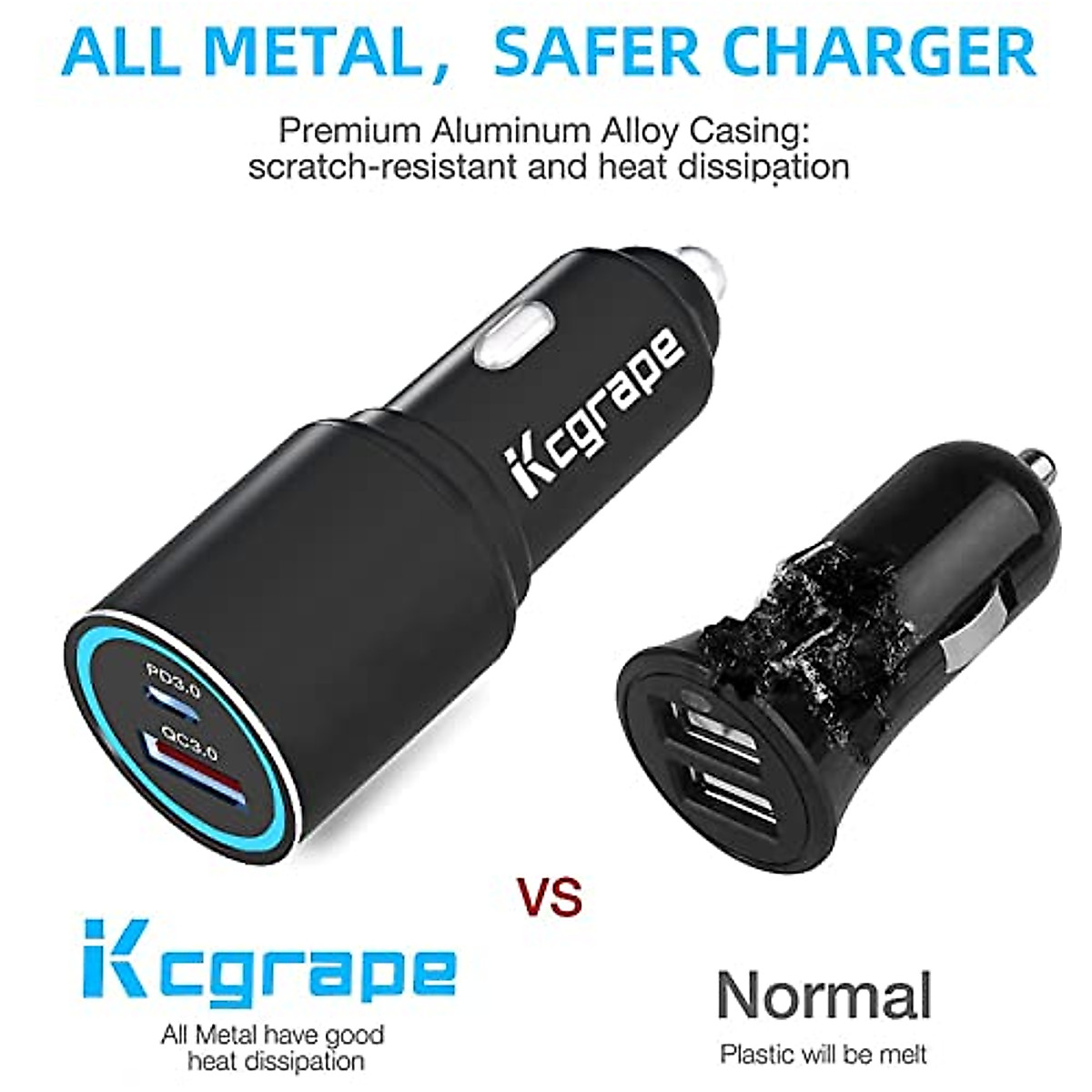 48W USB C PD 30W&Quick Charge 3.0 Fast Car Charger and Cable for Samsung Galaxy S23 S22 S21 S20 Plus Ultra FE A53 A14 5G,Note 20 10,Z Fold 3 4/Z FILP,Moto Motorola G Power 2022 2021 2023/Stylus/Edge
