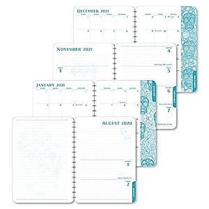 Sugar Skull 2021 On-the-Go Weekly Planner: 17-Month Calendar with Pocket (Aug 2020 - Dec 2021, 5" x 7" closed): Seize the Day