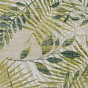 Kt KILOtela Printed Canvas by The Yard, Upholstery, Headboards, Accent Pillows, Handbags, Tote Bags, Window Treatments, Draperies, 110" Width, Cosme, Ferns, Green