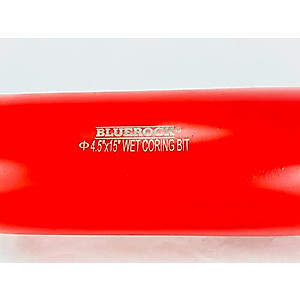 4.5" Inch Diamond Wet Core Drill Bit 1-1/4” Threaded by BLUEROCK Tools for Concrete Rebar Asphalt Brick Rock Masonry Hole Barrel Coring 4-1/2"