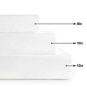 ZINUS 10 Inch Green Tea Essential Memory Foam Mattress, Queen, Mattress in A Box, Affordable Mattress, CertiPUR-US Certified