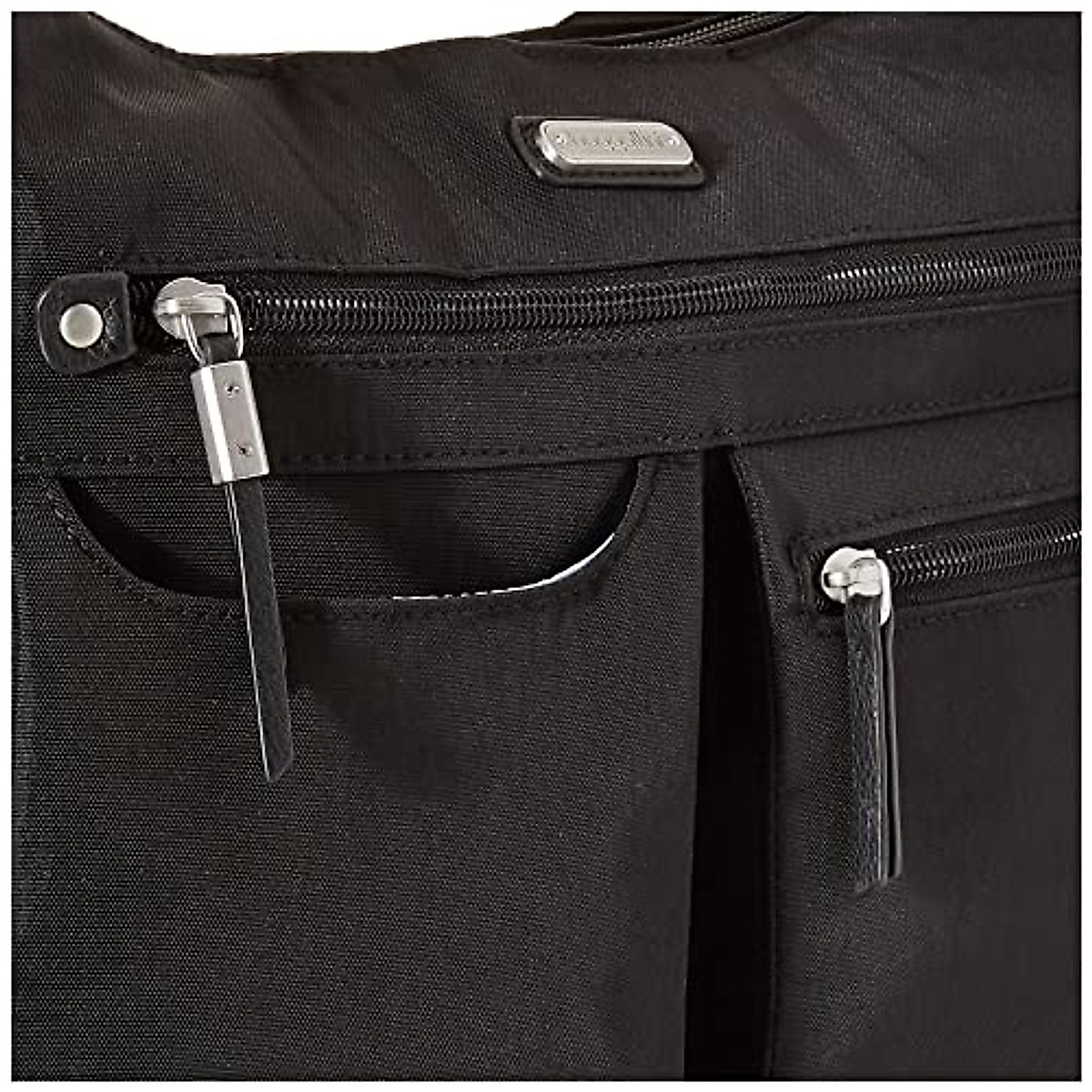 Baggallini womens New Classic"Heritage" With Rfid Phone Wristlet baggallini Anywhere Large Hobo, Black, One Size US