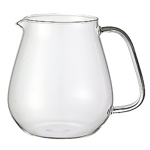 Kinto Stainless Unitea One Touch Teapot 720 Milliliter (24.35 Fl. Oz.) - Heat-resistant Glass Teapot with Stainless Steel Strainer in Lid (Japan Import)