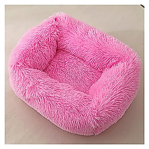 YXXJJ Pet pad Plush Dog Bed Cushion Large Dog Bed House pet Square Cushion Bed pet Kennel Super Soft and Fluffy Comfortable cat and Dog House Soft and Warm, Comfortable to Touch, Easy to Carry