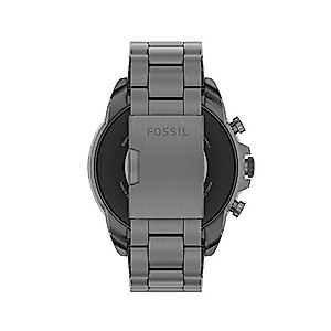 Fossil Unisex Gen 6 44mm Stainless Steel Touchscreen Smart Watch, Fitness Tracker, Color: Smoke (Model: FTW4059V)
