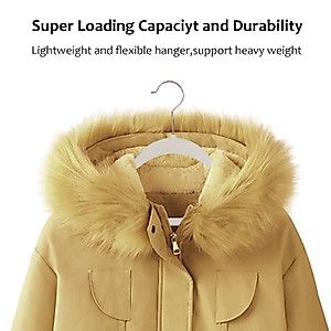 VECELO Premium Velvet Clothes Hangers Suit Heavy Duty (100 Pack)-Non Slip & Space-Saving with 12 Finger Clips & 2Tie Rack Excellent for Men and Women,Beige