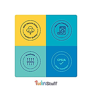 Womb Mates Twins Baby Bibs - 100% Soft Cotton, Unisex Twin Bib Set For Boys and Girls