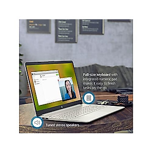 HP 2022 15.6" HD Laptop, Intel Core i3- 1115G4 Processor, 8GB DDR4, 256GB PCIe SSD , Intel HD Graphics, Wi-Fi, Bluetooth, HDMI, Windows 11 S, Natural Silver, 32GB SnowBell USB Card