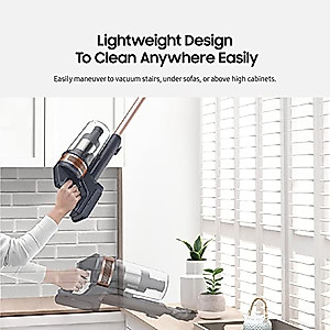 SAMSUNG Jet 60 Flex Cordless Stick Vacuum Cleaner, Lightweight, Portable w/ Removable Battery, Powerful Household Cleaning for Hardwood Floors, Tile, Carpets, Area Rugs, VS15A6031R7, Rose Gold