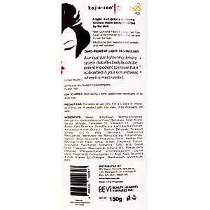 Kojie San Kojic Acid Lotion - Nourishing & Skin Brightening Body Lotion with Rosehip, Shea Butter & Vitamin E for Flawless Even Skin Tone - 150ml