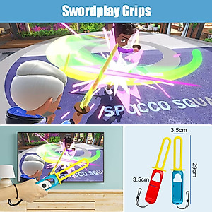 JoyHood Switch Sports Game Accessories Bundle fits Switch/Switch OLED, 10 in 1 Family Party Sports Game Accessories Kit for Joy-Con Controller, Gifts for Kids & Adults