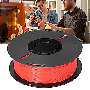 3D Printer Consumable, 1kg PLA Filament Smokeless Anti Clogging for Printing(Red)