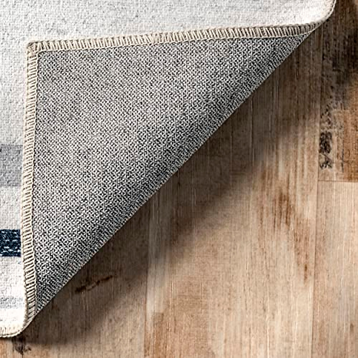 nuLOOM Camila Machine Washable Lunar Eclipse Ultra Thin Area Rug, 4' x 6', Grey