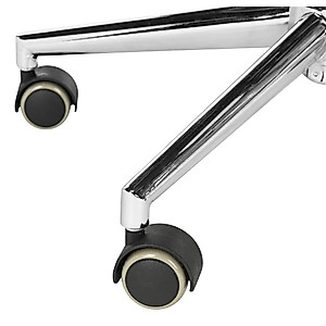 Safavieh Home Adrienne Grey Linen and Chrome Leg Tufted Swivel Office Chair