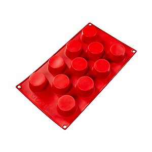 Fat Daddio's SMF-022 Silicone Bakeware 11-Cavity Muffin (1.7 oz)