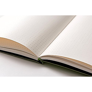 Minimalism Art, Classic Soft Cover Notebook Journal, Large Size, Composition B5 7.6" x 10", 176 Pages, Premium Thick Paper 100gsm, Fine PU Leather, Ribbon Bookmark, San Francisco (Dotted, Black)