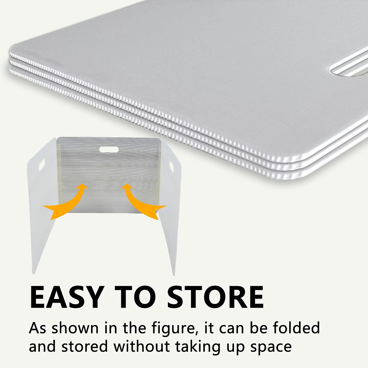 Privacy Shields 2 Pack Durable Easy Carry Plastic Desk Dividers-Easy to Disinfect Classroom Dividers-Portable Divider-Re-usable Privacy Divider