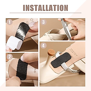 Wabular Elastic High Heels Shoe Straps, Rhinestone Elastic High Heel Anti-Loose Straps, Shoe Straps for Heels Detachable Shoe Straps