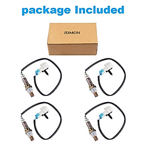 JDMON Compatible with O2 Oxygen Sensor Upstream & Downstream Chevrolet GMC Silverado 1500 /Tahoe 5.3L, Sierra 1500/Yukon 2003 2004 2005,Replaces 21546, SG1857,234-4668,15284, Set of 4