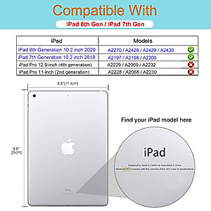 BENTOBEN for iPad 9th / 8th / 7th Generation Case, New iPad 10.2 Case 2021/2020/2019, Auto Wake/Sleep with Pencil Holder PU Leather Protective Case for iPad 10.2 inch, Rose Gold