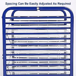 Garvee Art Drying Rack 16 Removable Shelves, Mobile Paint Drying Rack with Four Lockable Wheels, Ideal for Schools and Art Studios,18" D x 26" W x 26" H