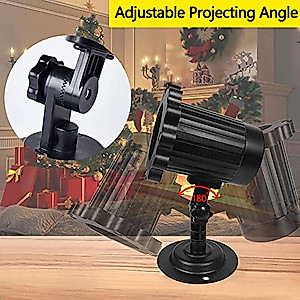 MOSTRUST2022 Newest Christmas Snowflake Projector Lights, Adjustable White Snowflake Projector Spotlights, Waterproof Snowfall Led Projector Outdoor and Indoor Decor, Holiday,Wedding,Garden Patio