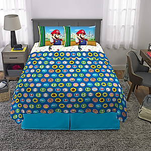 Franco Kids Bedding Super Soft Microfiber Sheet Set, Full, Mario