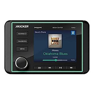 KICKER 46KMC5 Weather-Resistant Gauge-Style Media Center with Bluetooth