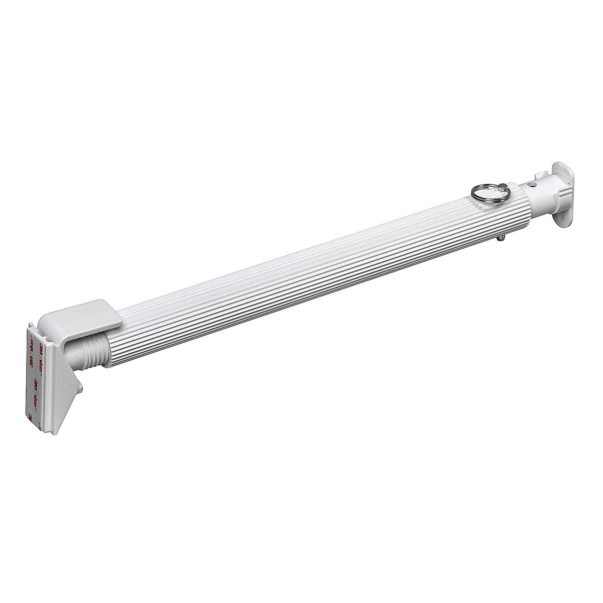 Wedgit Maxi Twist Tight Large Size Sliding Door Security Bar Extends 25 to 42”, Sliding Door Lock Bar to Keep Intruders from Getting in, Also Ideal for Sliding & Single Hung Windows, White