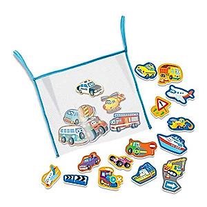 4M Foam Bathtub Stickers with Mesh Bag, Assorted (3843)