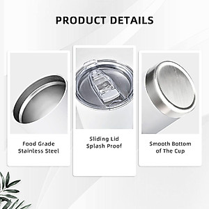 Personalized 20 oz Tumbler, Add Your Name Photo to Create Own Tumbler, Custom Mug Cups with Lid and Straw 20oz Convenient to Bring Along on Travels, Black-No Design