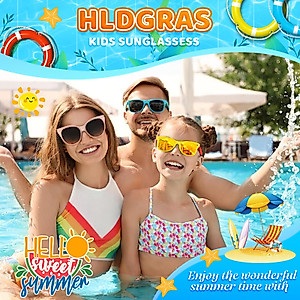 24 Pack Kids Sunglasses Bulk,Kids Sunglasses Party Favor,Neon Sunglasses with UV400 Protection,Boys Girls Age 3-8,Goody Bag Favors,Beach Pool Birthday Graduation Party Supplies,Great Gift for Kids