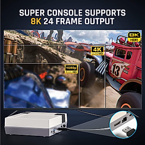 Lutonvia Retro Gaming Console Super Console Cubex3 Built-in 100000+ Games, EmuELEC4.5/Android 9.0/CoreE 3 System in 1, Video Game Console S905X3 Chip, Emulator Console for 8K UHD Output (256G)