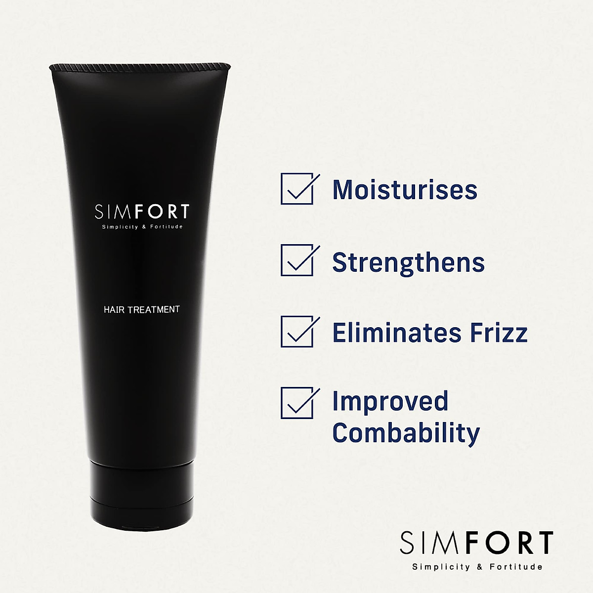 SIMFORT Carbonic Acid Shampoo 5.3oz & Conditioner 4.2oz Set for Men & Women, Fuller Thicker Stronger Hair Growth and Volumizing, Natural Ingredients, NO Paraben/Sodium/Sulfate (Set of 2)